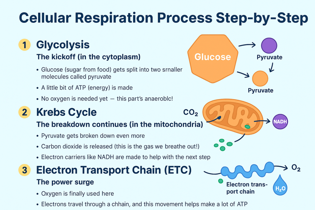 Cellular Respiration Process Step-by-Step Guide for Middle School