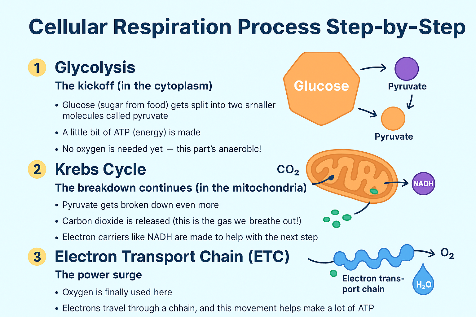 Cellular Respiration Process Step-by-Step Guide for Middle School